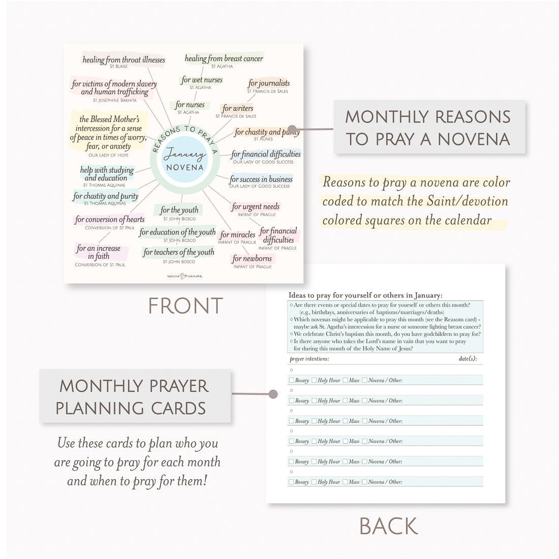 Prayer Planning Kit 2026 | Unbound – Novena Cards