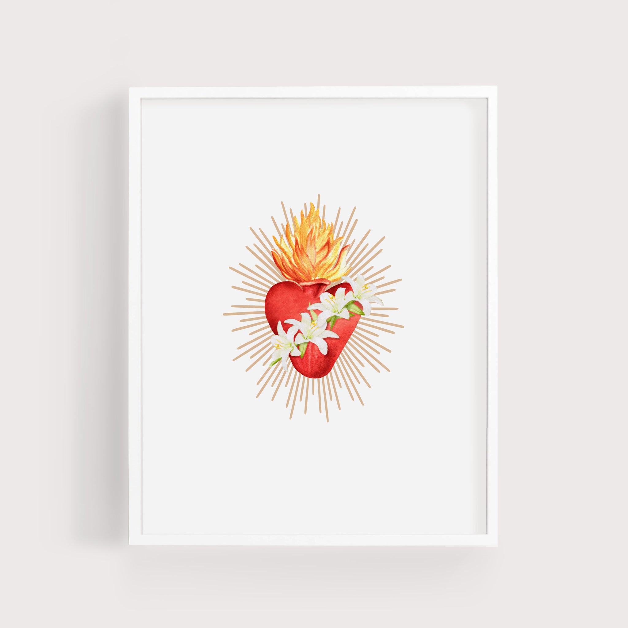 St Joseph Chaste Heart | Art Print – Novena Cards