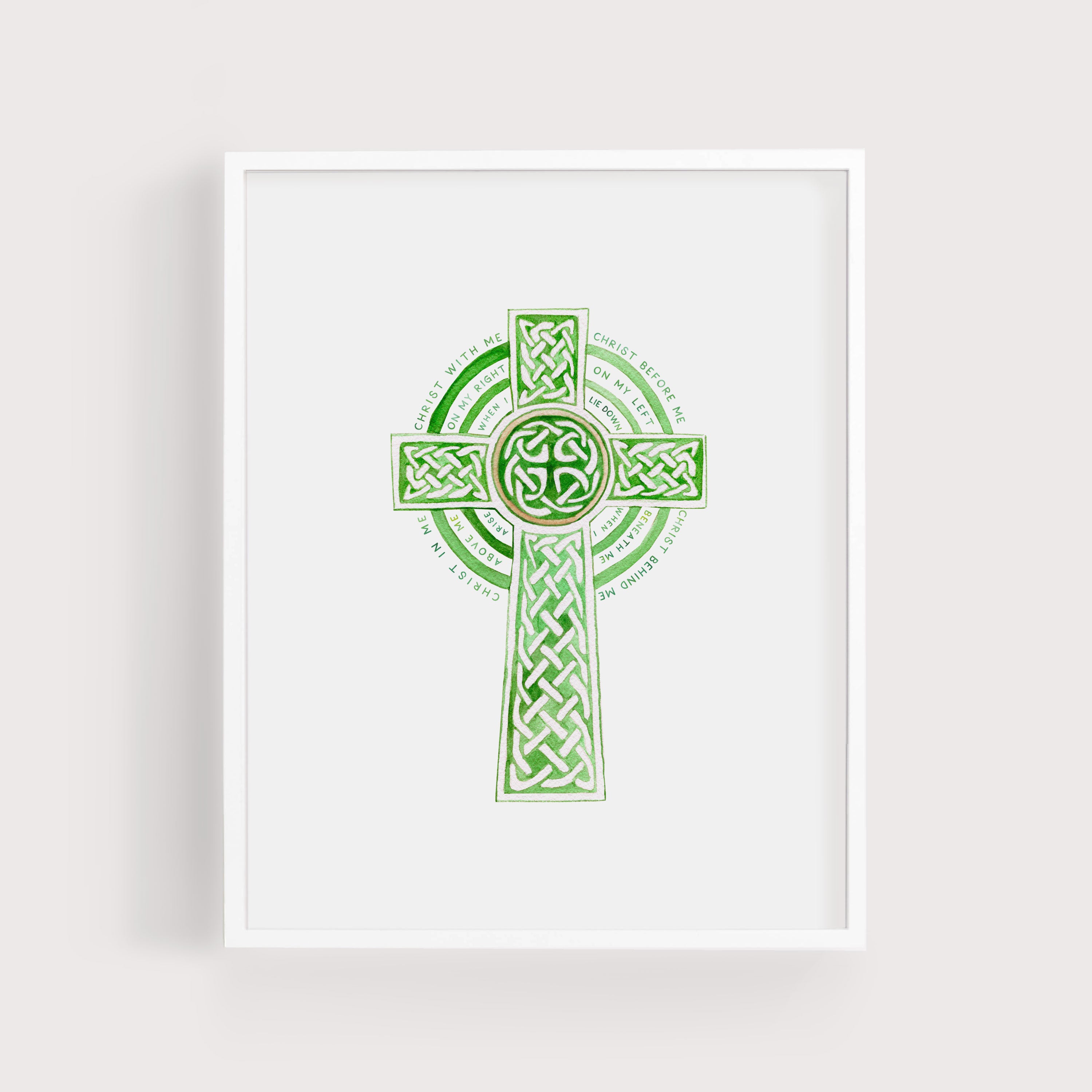 Green Celtic Cross