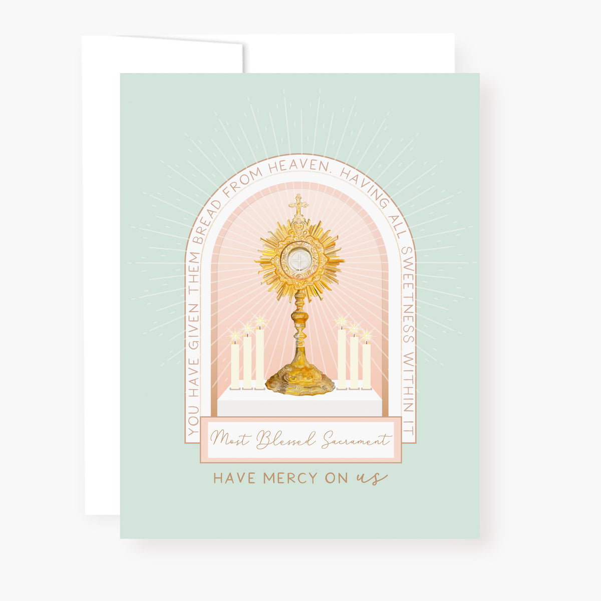 Holy Hour Card | Mint Green – Novena Cards