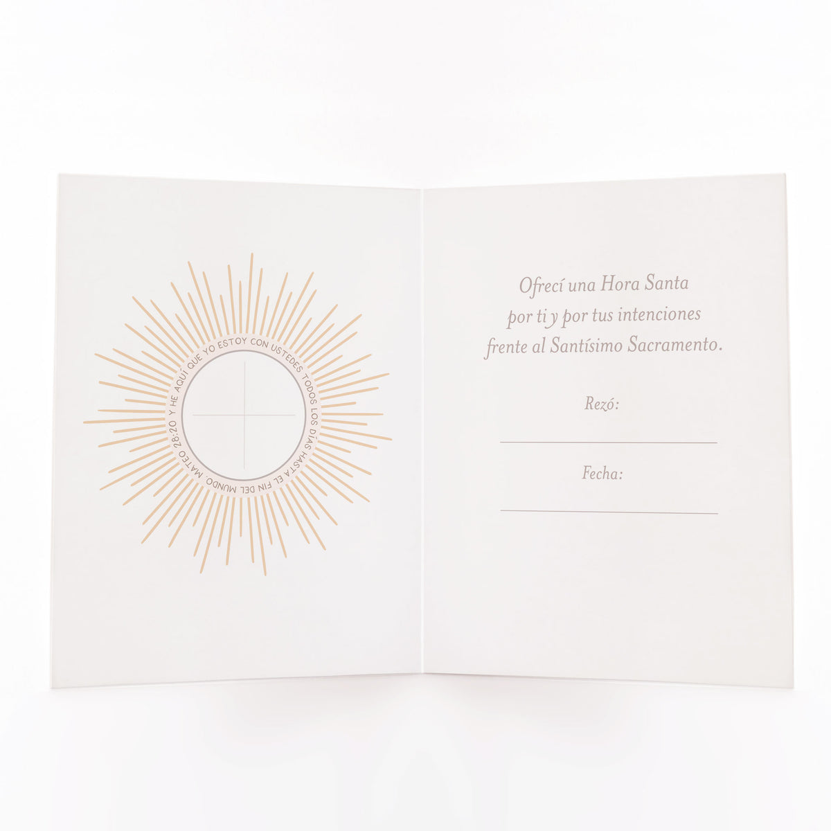 Tarjeta de Hora Santa | Azul – Novena Cards