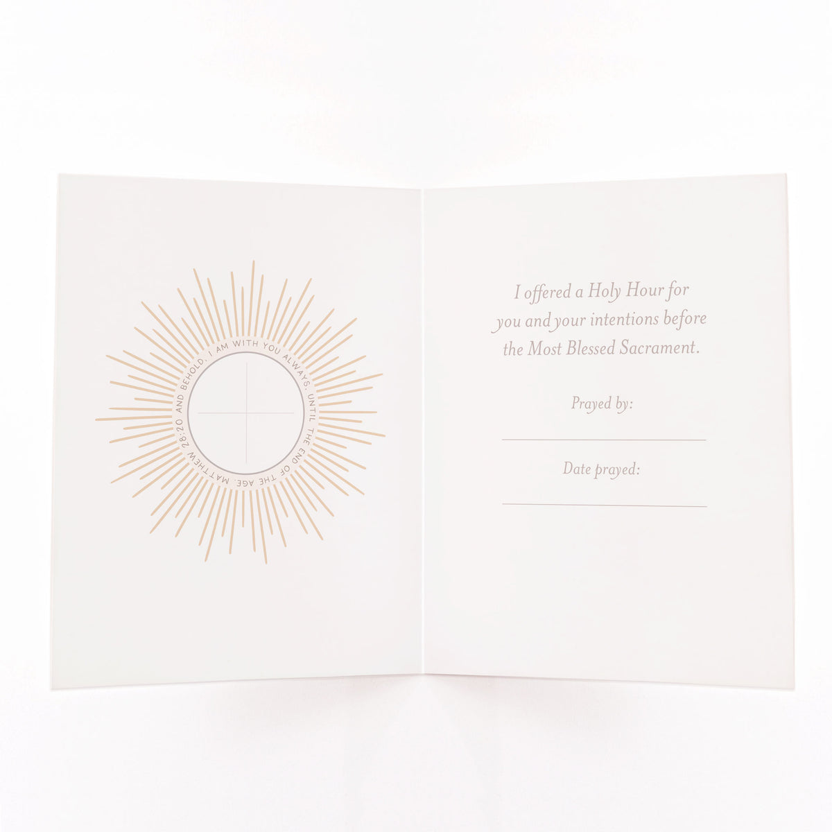 Holy Hour Card | Mint Green – Novena Cards