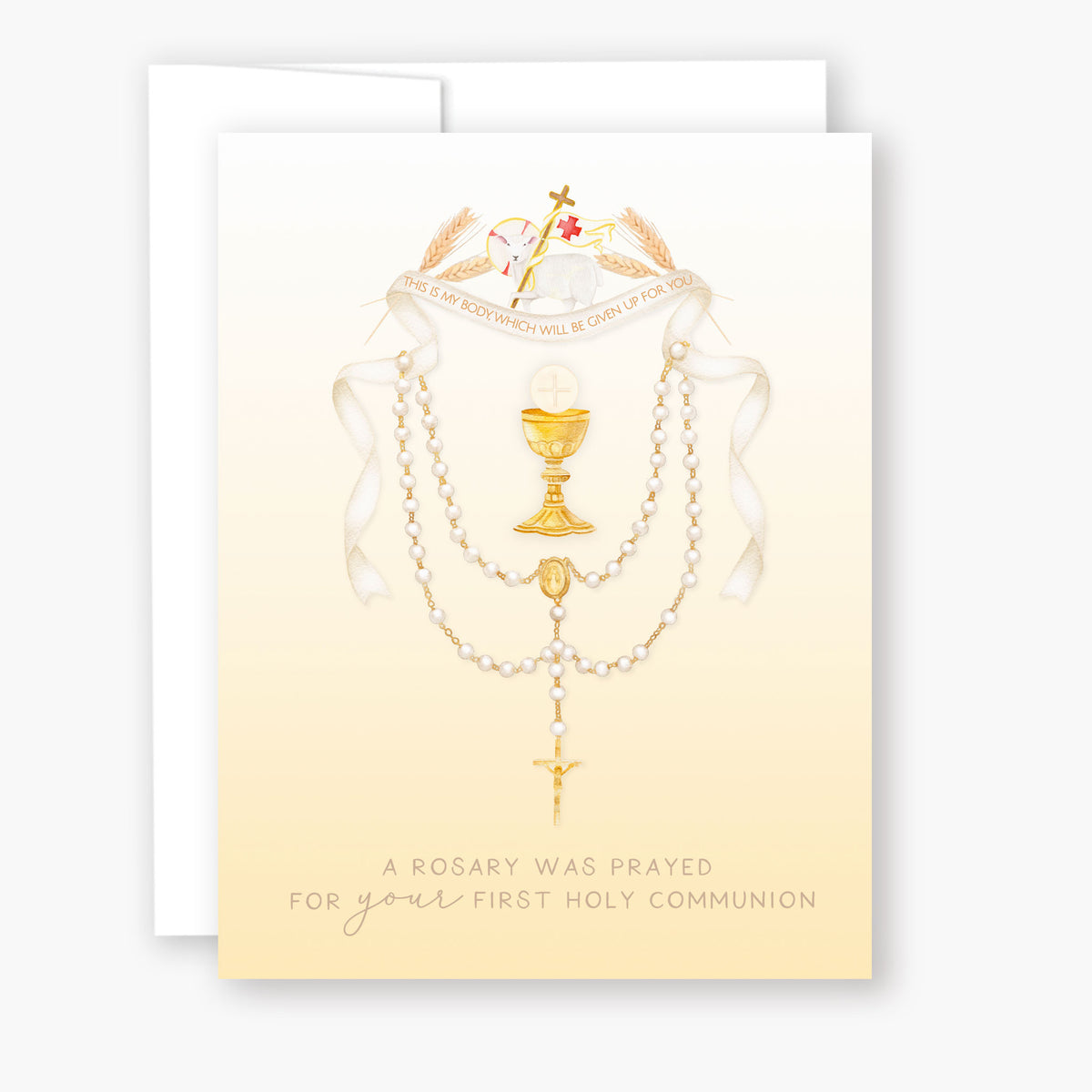 Rosary Card | Sacrament | First Holy Communion – Novena Cards