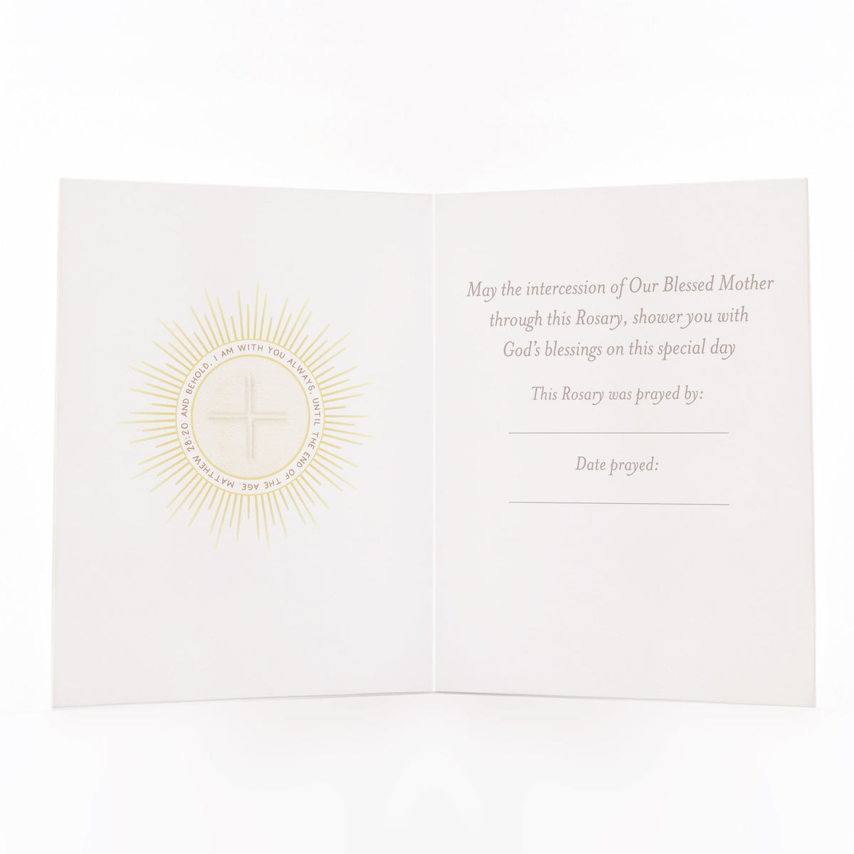 Rosary Card | Sacrament | First Holy Communion – Novena Cards