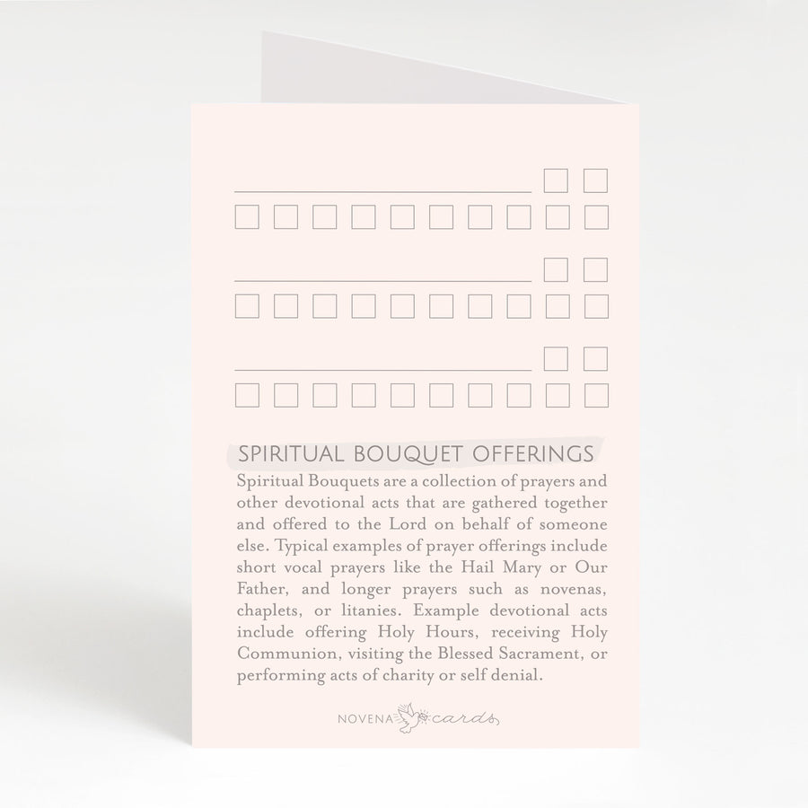 Spiritual Bouquet Checklist – Novena Cards