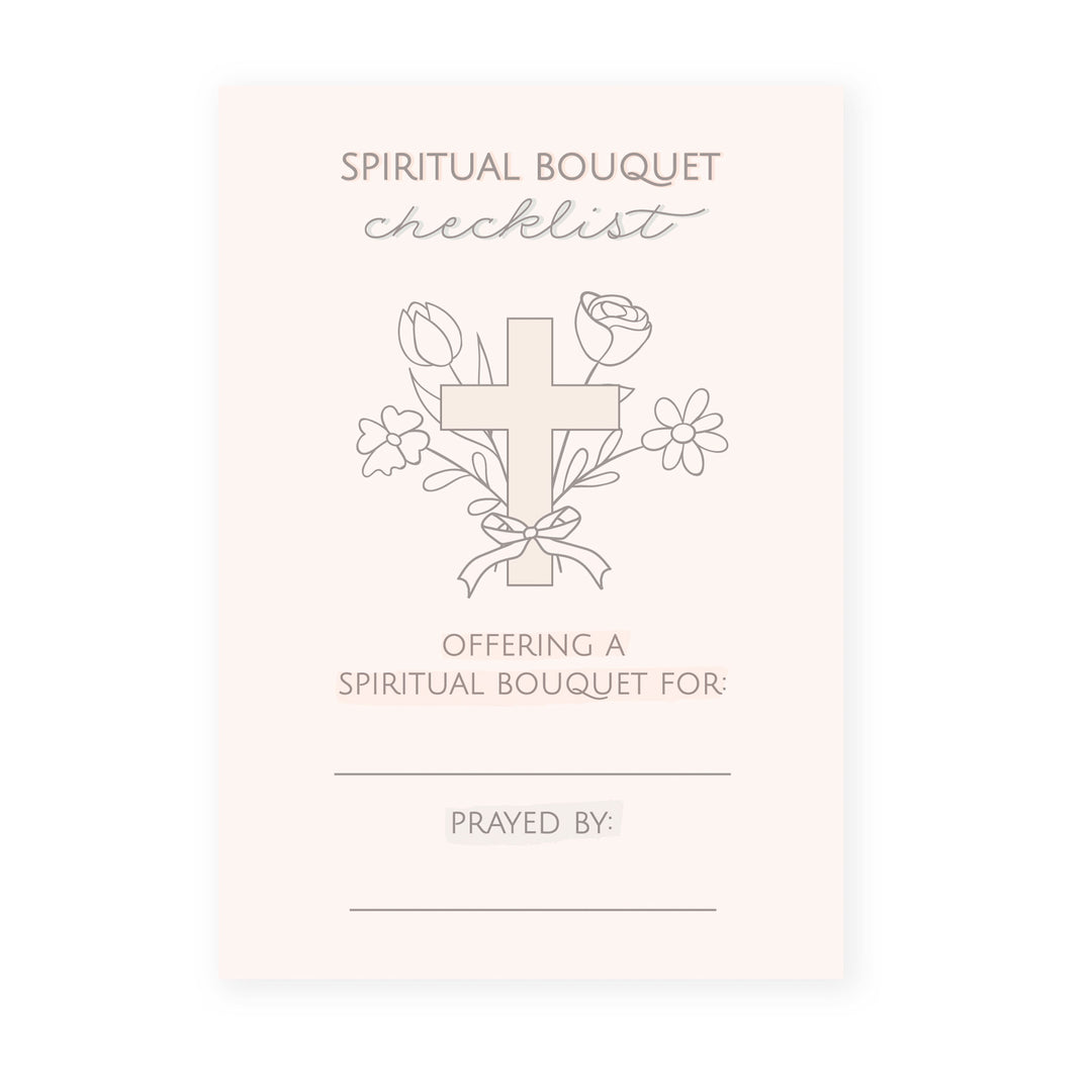 Spiritual Bouquet Checklist – Novena Cards