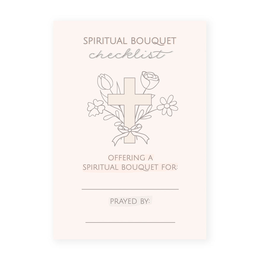 Spiritual Bouquet Card and Checklist – Novena Cards